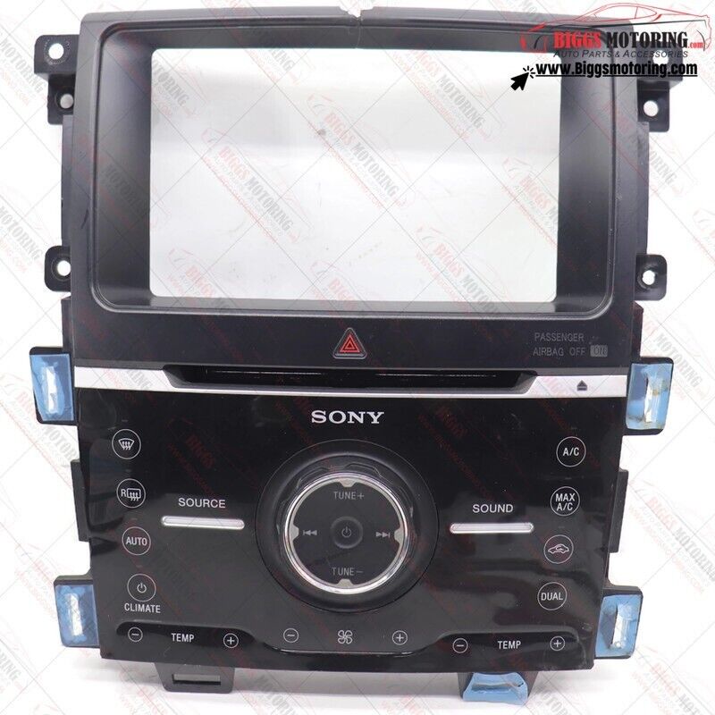 2011-2014 Ford Edge Sony Radio Face Climate Control Panel CT4T-18A802-