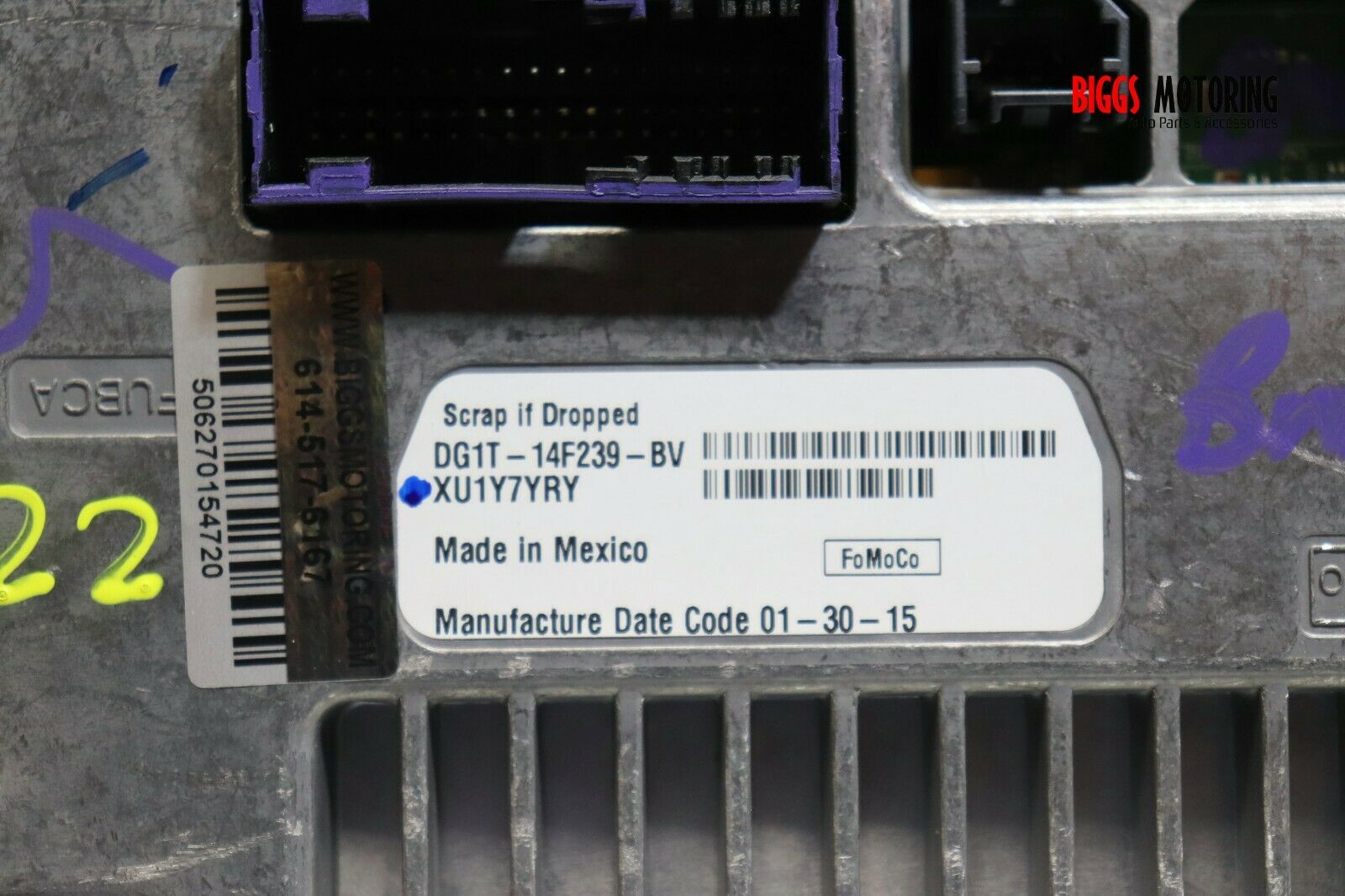 2013-2015 Ford Taurus Nav Display Screen W/ Sync 2 APIM Module DG1T-14