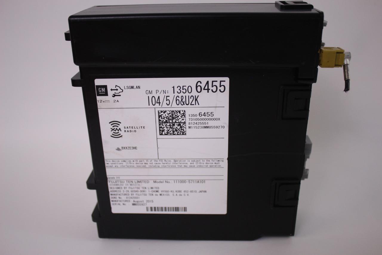2015-2017 CHEVY SILVERADO SIERRA SATELLITE RADIO RECEIVER MODULE 13506