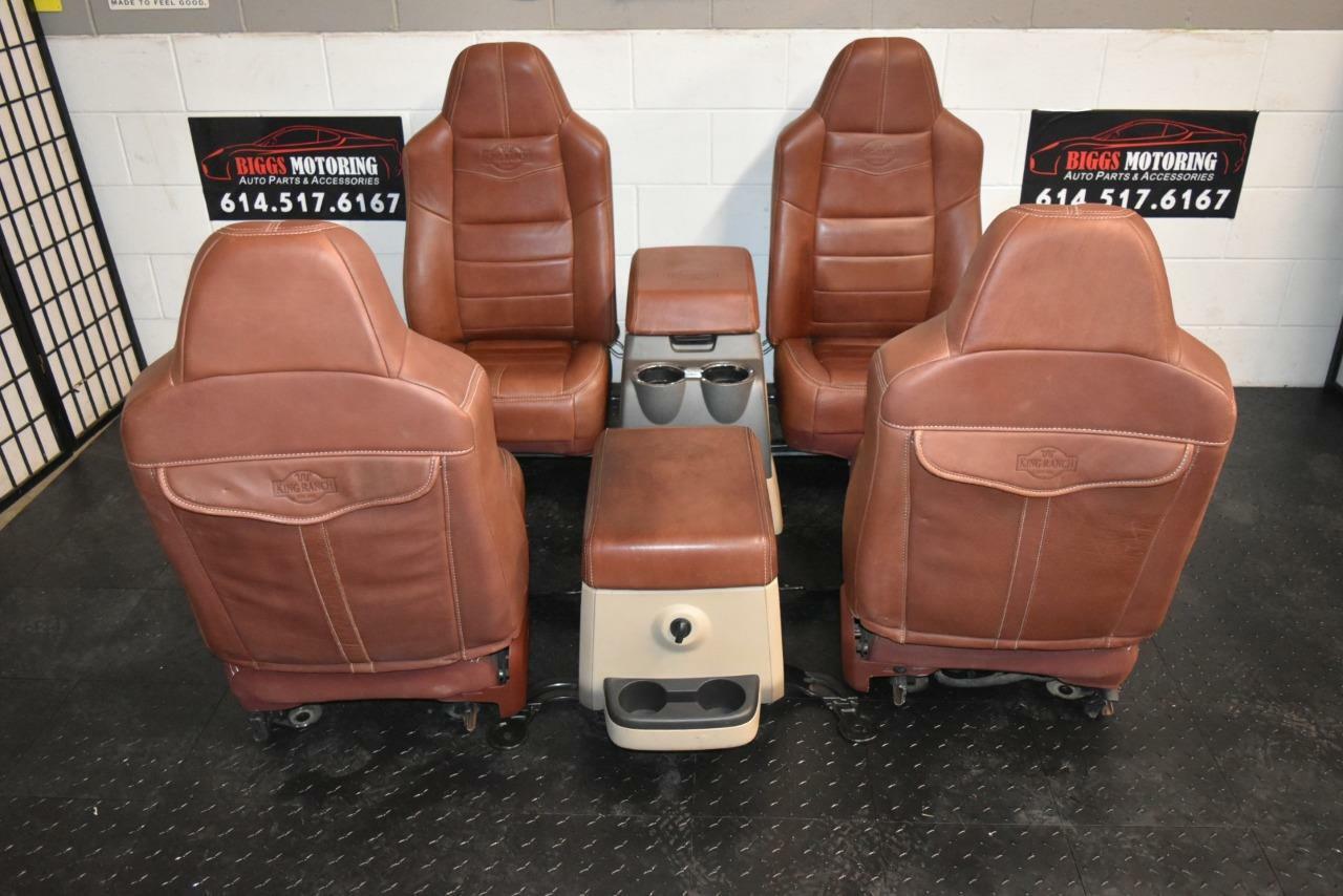 99-2010 FORD SD F250 F350 KING RANCH FRONT & rear LEATHER BUCKETS SEAT