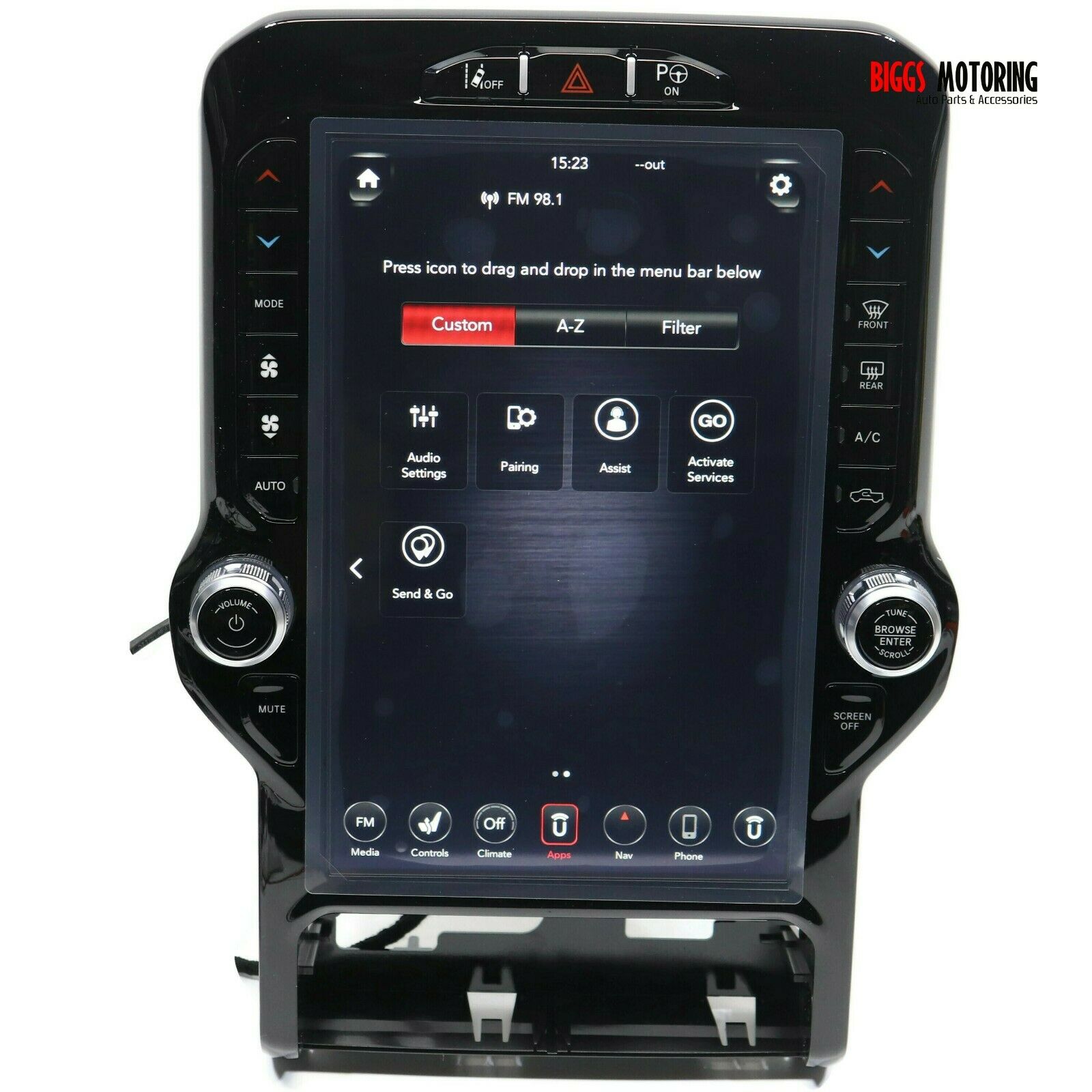 19 20 21 Dodge Ram 1500 12'' Navigation Touch Screen ONLY P68312620AF