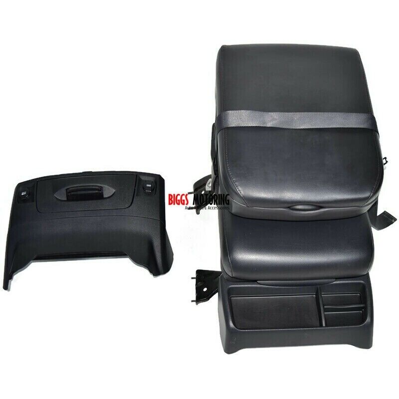 28 Dodge Ram Center Storage console Drawer & Jump Seat W/ Storage Blac
