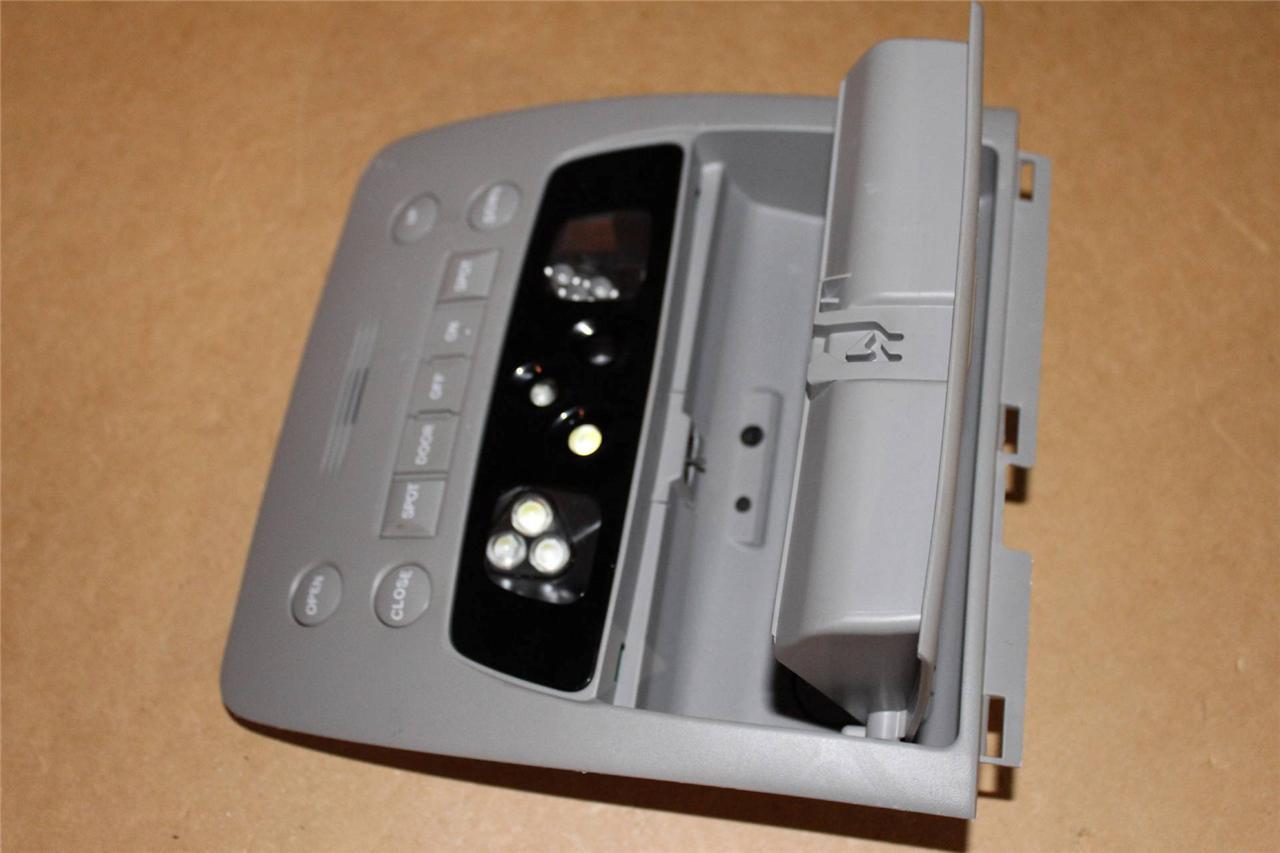 2007-2009 Lexus RX350 Overhead Console w/ Homelink Sun Roof Gray 1D111