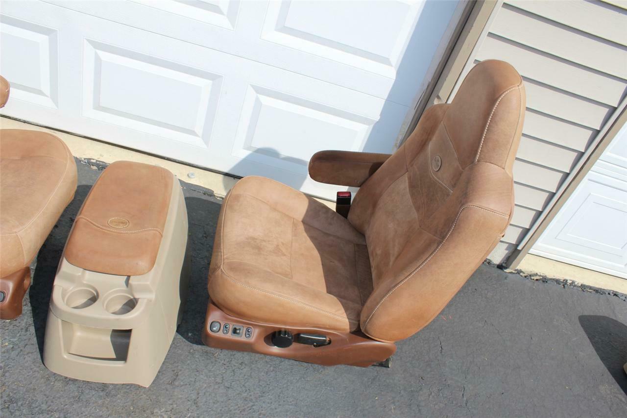 99-2010 FORD F250 F350 KING RANCH LEATHER SEATS BUCKETS NICE CREW CAB