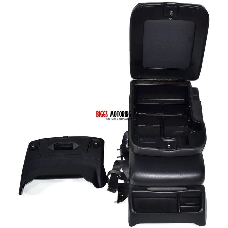 28 Dodge Ram Center Storage console Drawer & Jump Seat W/ Storage Blac