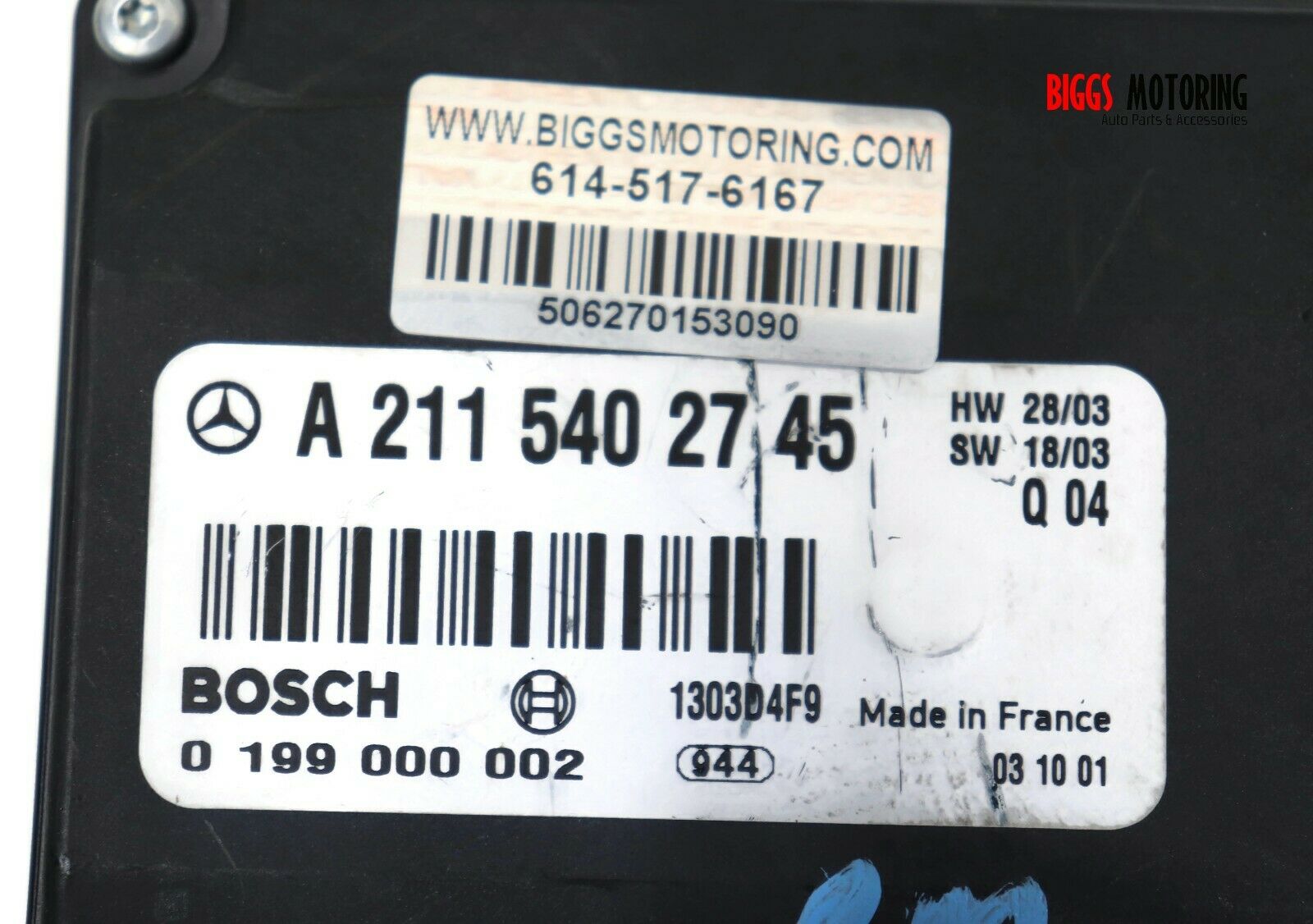 2003-2006 Mercedes Benz W211 E500 Trunk Battery Control Module A 211 5