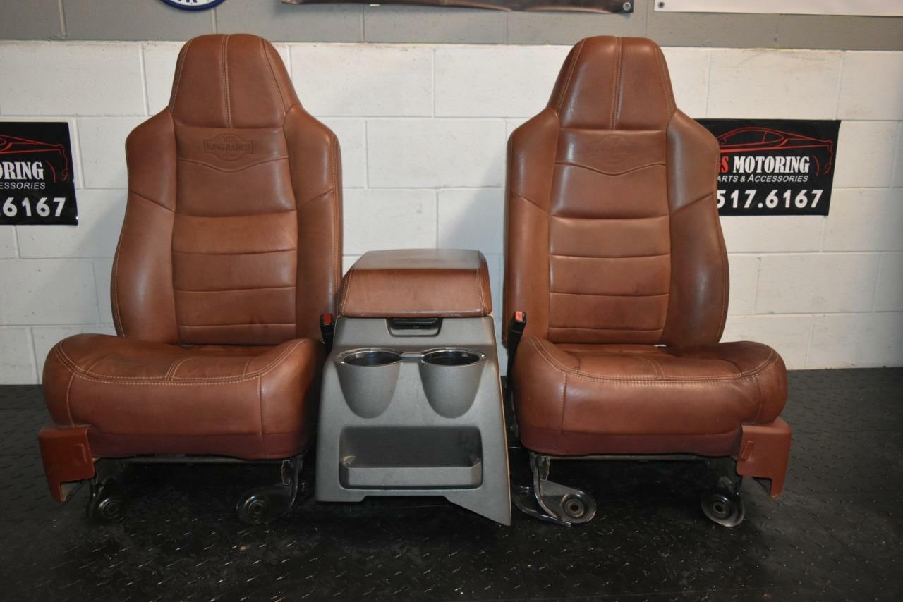 99-2010 FORD SD F250 F350 KING RANCH FRONT & rear LEATHER BUCKETS SEAT