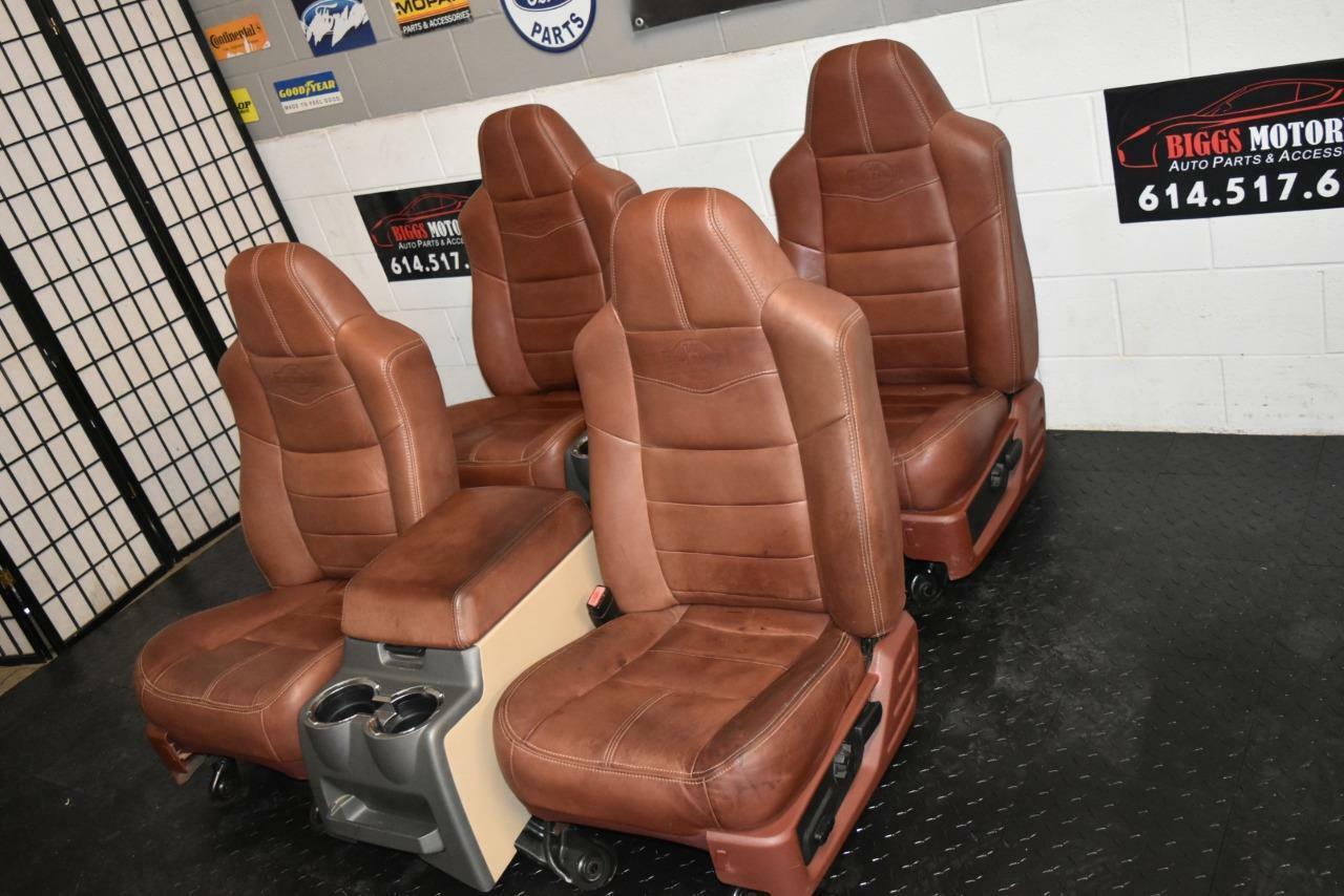 99-2010 FORD SD F250 F350 KING RANCH FRONT & rear LEATHER BUCKETS SEAT